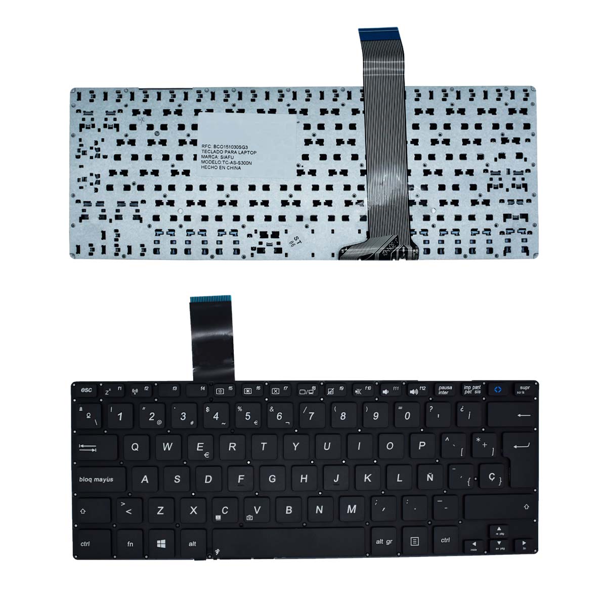 Teclado para Laptop Asus® S300 color Negro y en Español – SIAFU Electronics