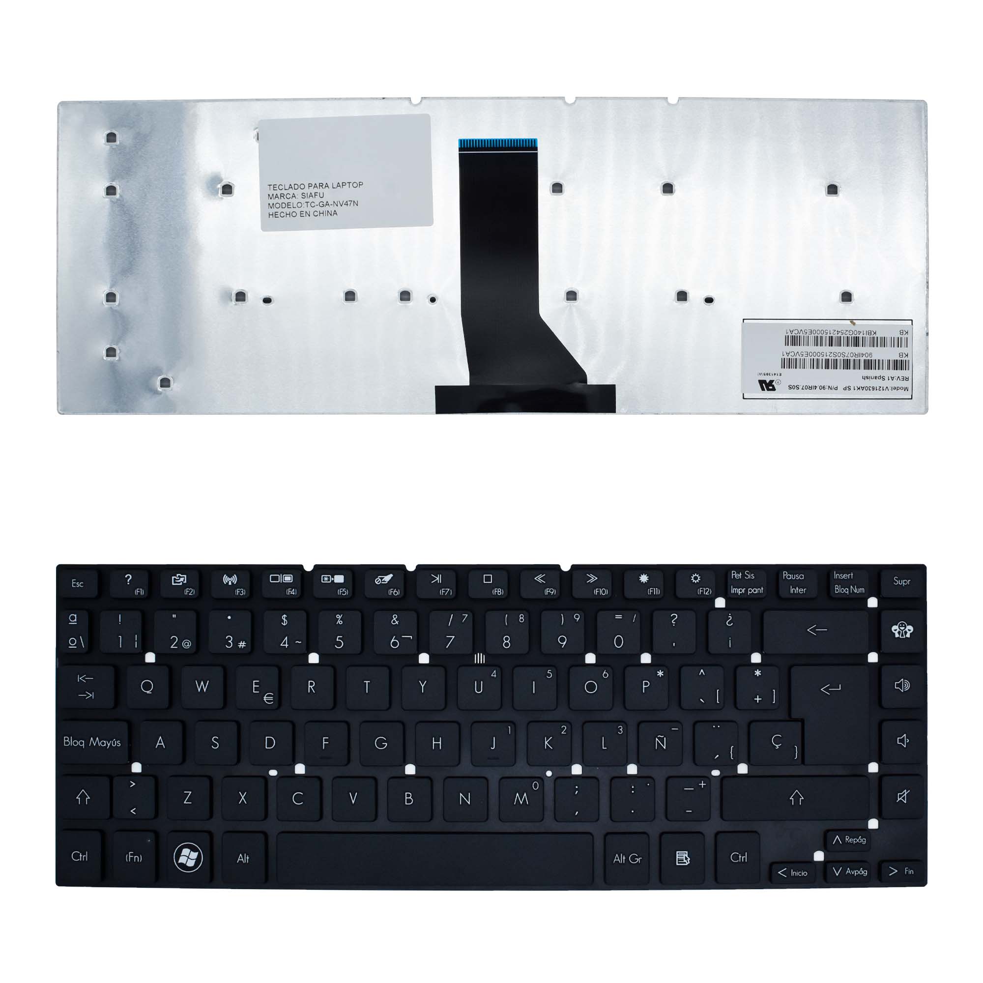 Teclado para Laptop Acer y Gateway® Nv47 Nv47h Nv48 Nv49c Dw475 Españo ...
