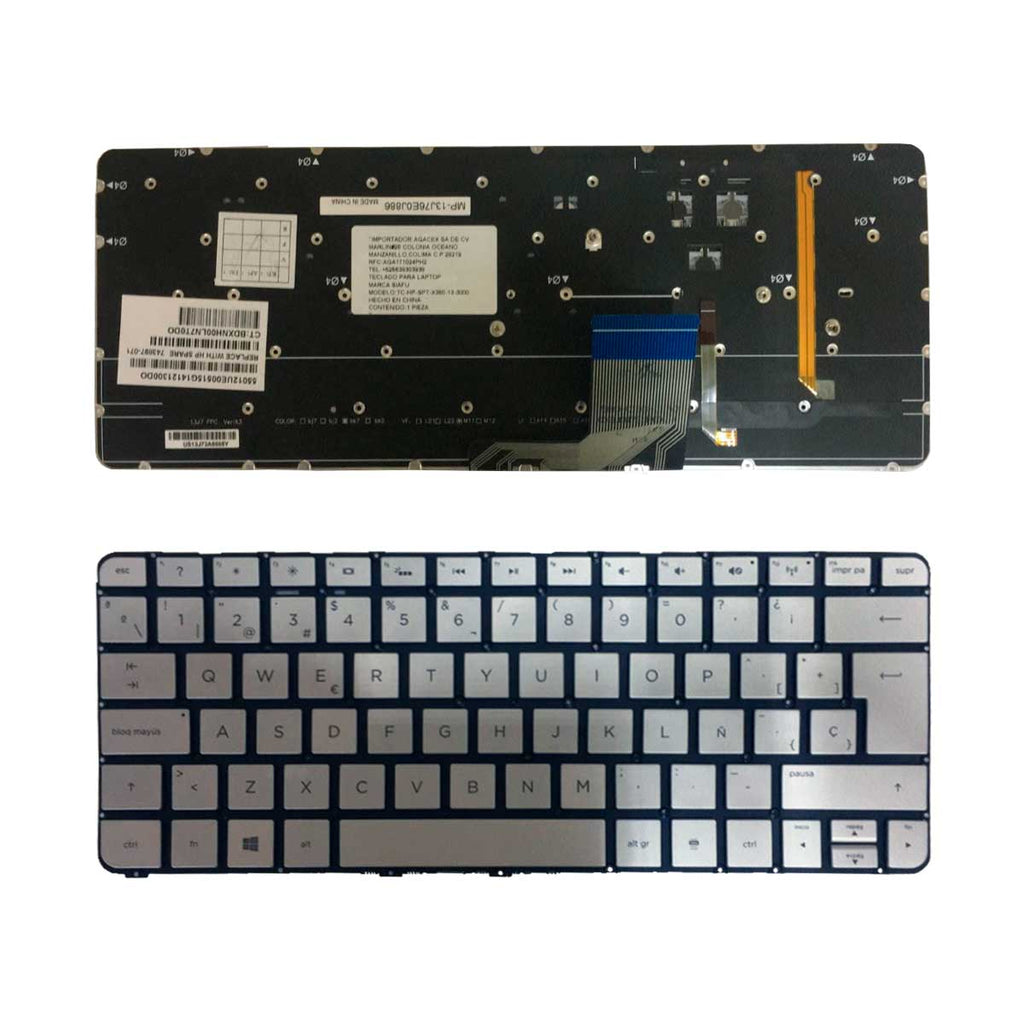 Teclado Para Laptops Hp® Spectre™ 13 3000 En Español Siafu Electronics