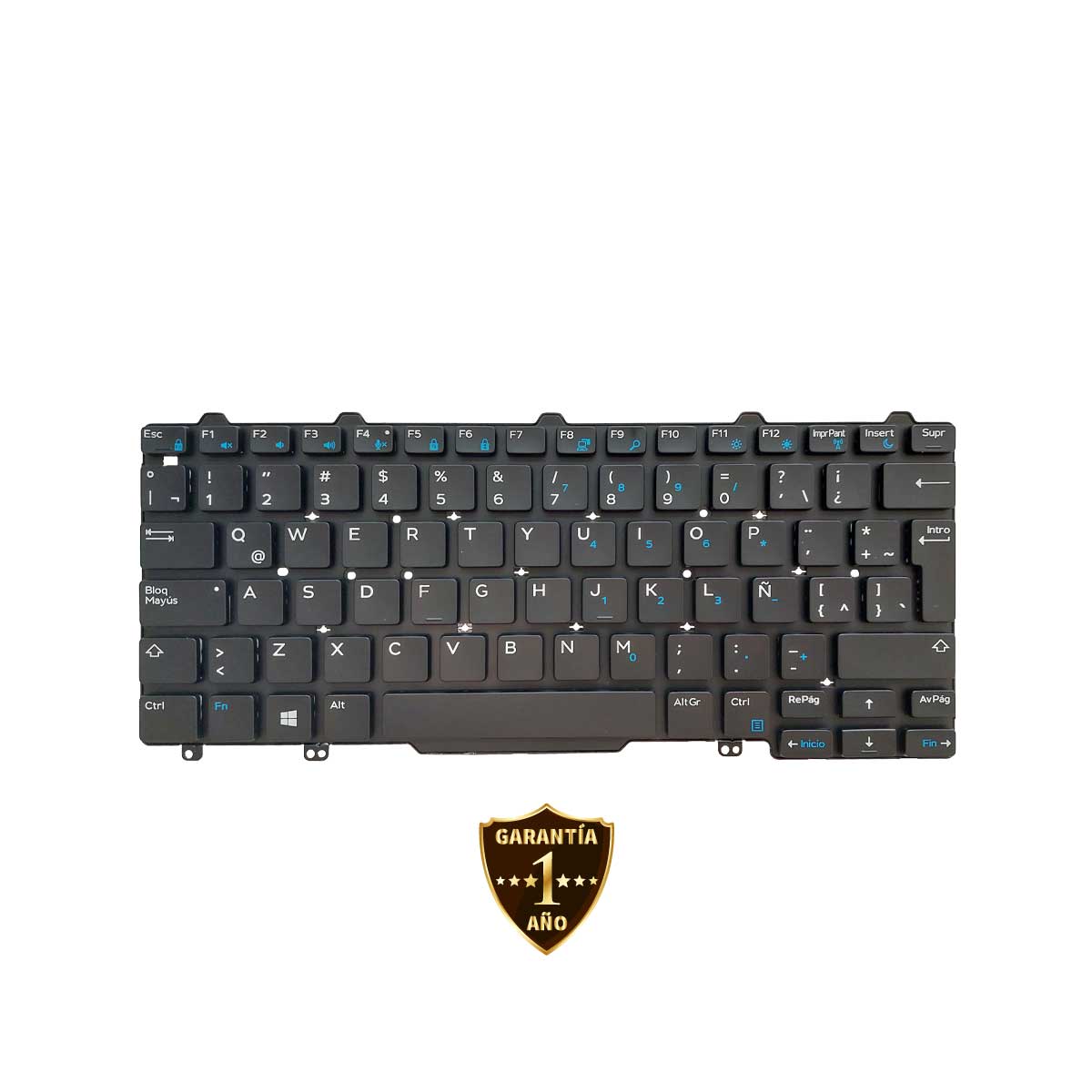 Teclado Para Laptop Dell® Latitude™ 7250 5250 Color Negro En Español